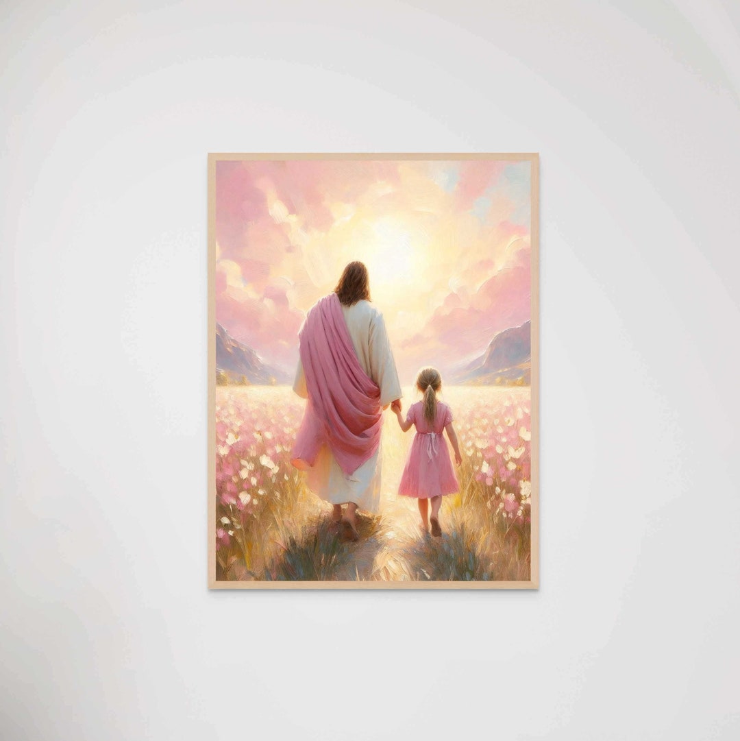 Beautiful Days, Christian Painting, Jesus Walking With Girl, Jesus Art ...
