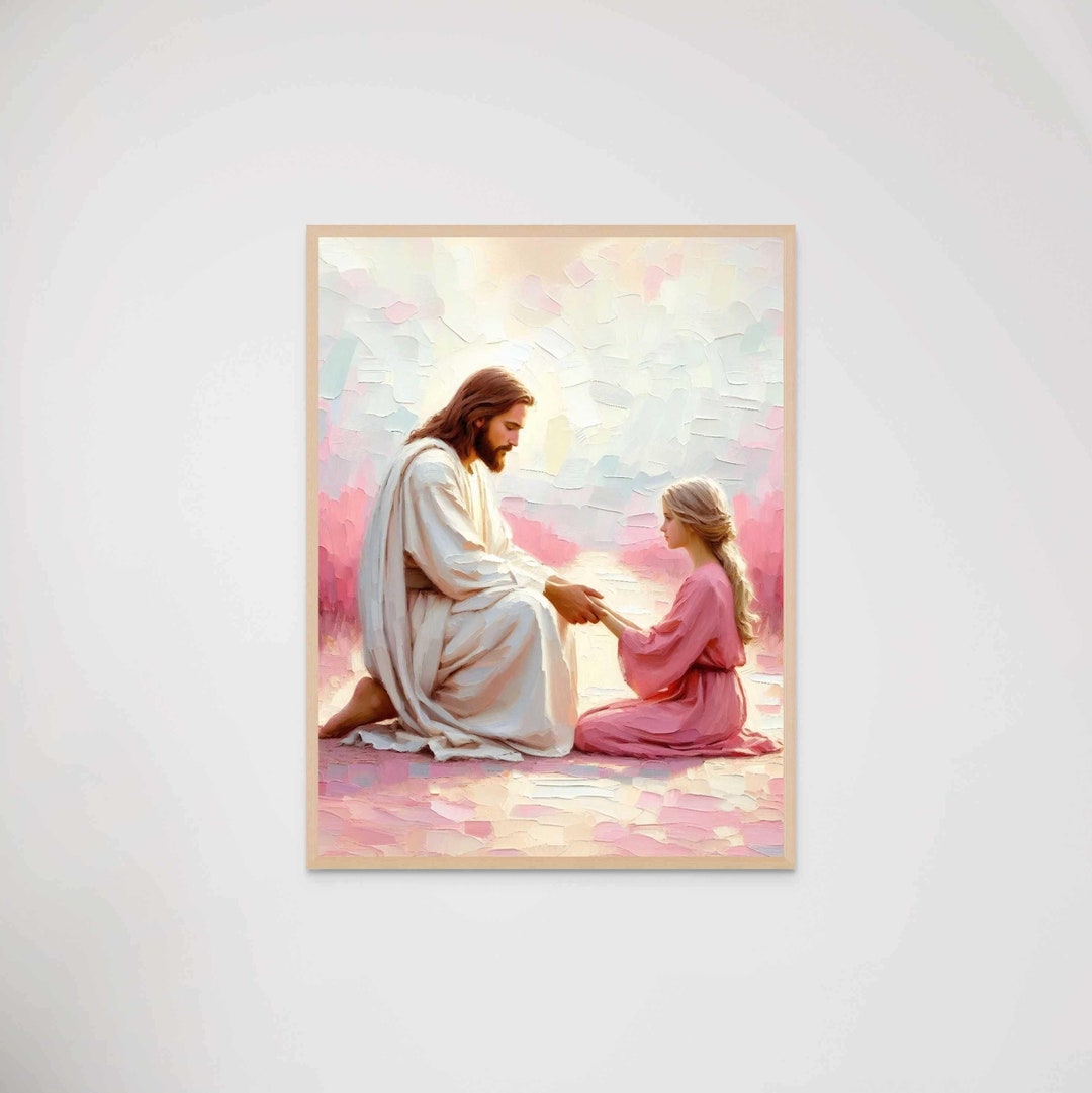 Friends Forever, Christian Art, Jesus and Girl, Picture of Christ, LDS ...