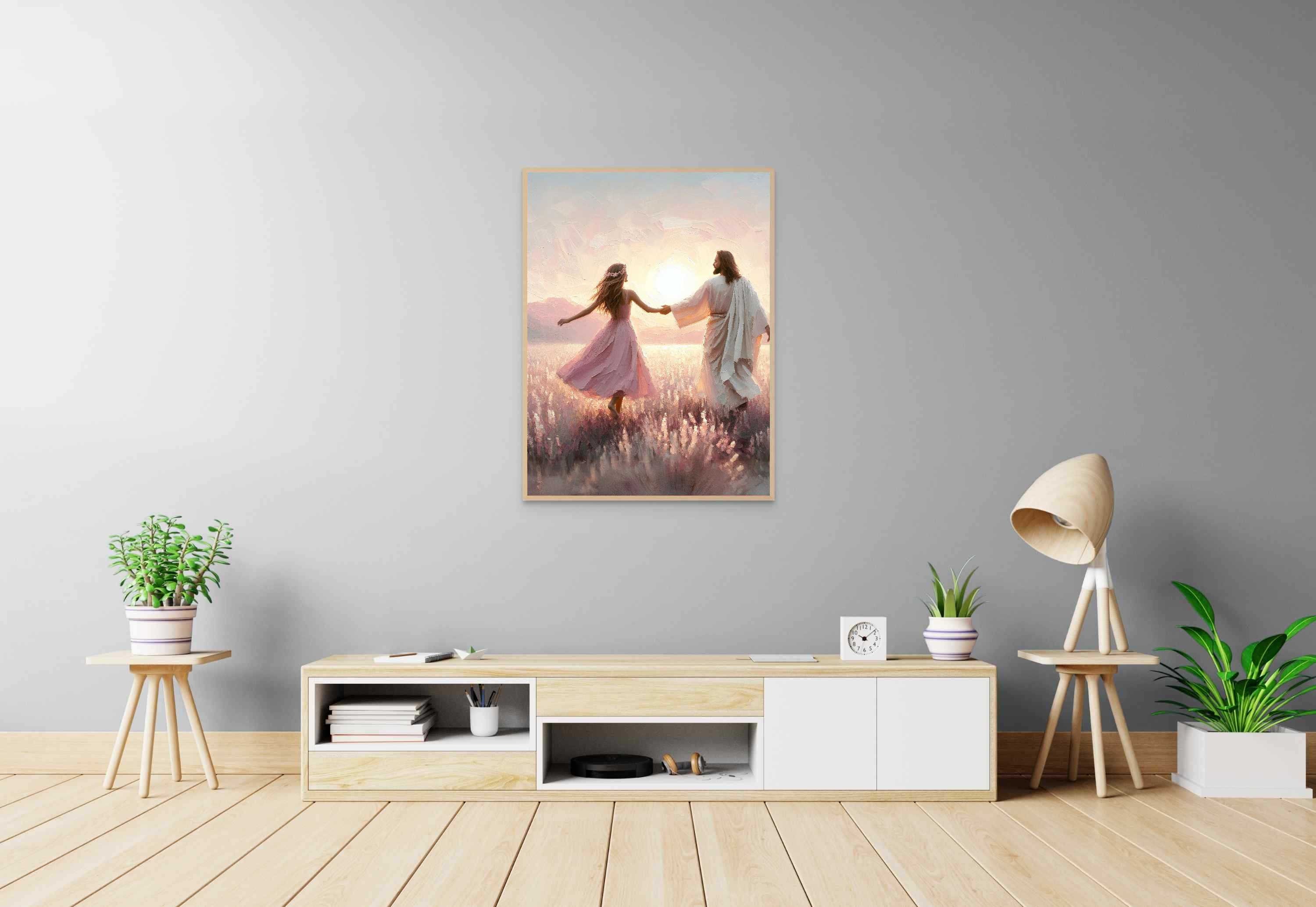 A Helping Hand, Christian Art, Jesus Helps Woman, Jesus With Girl ...