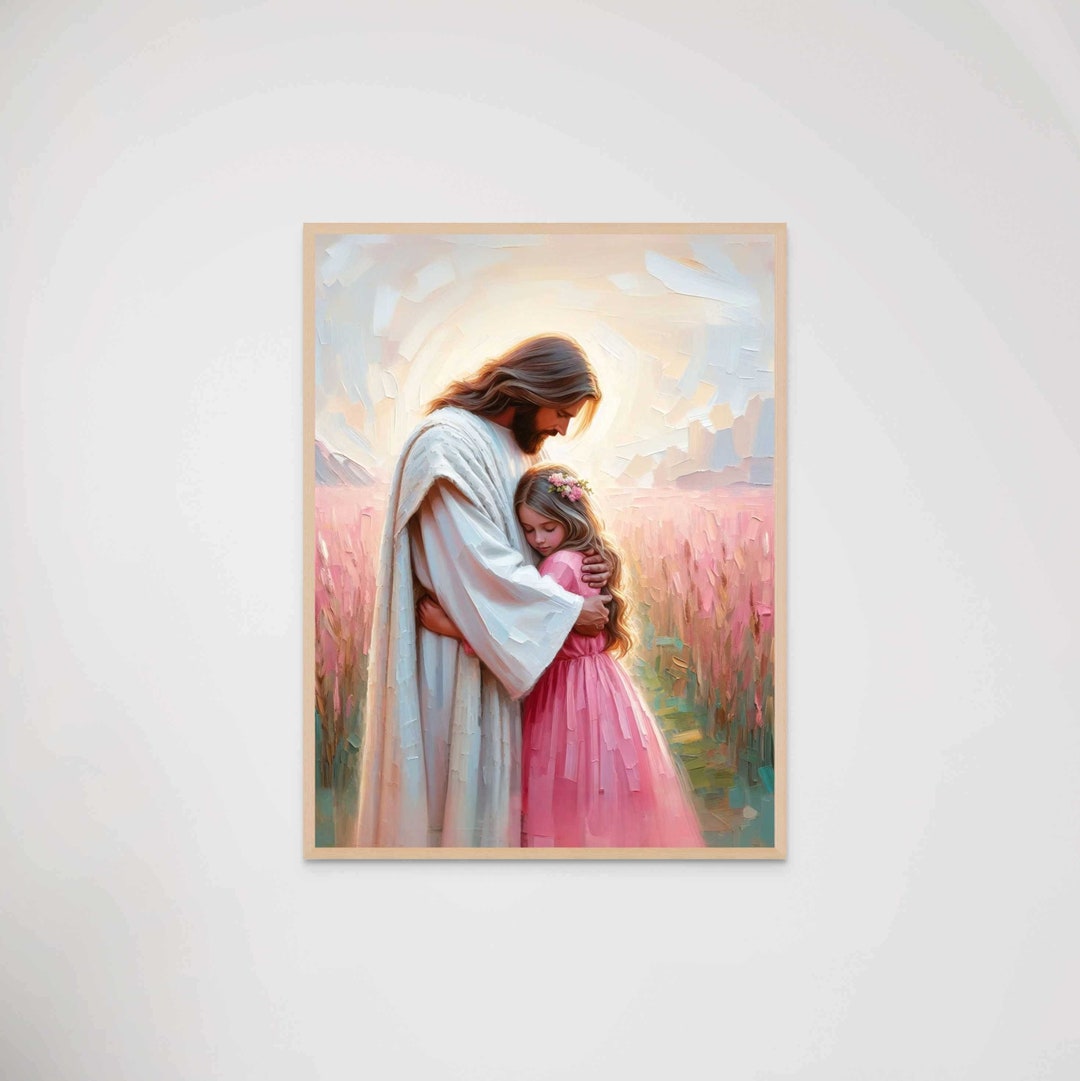 Her Guardian, Modern Christian Art, Jesus and Girl Art, Jesus Art, LDS ...