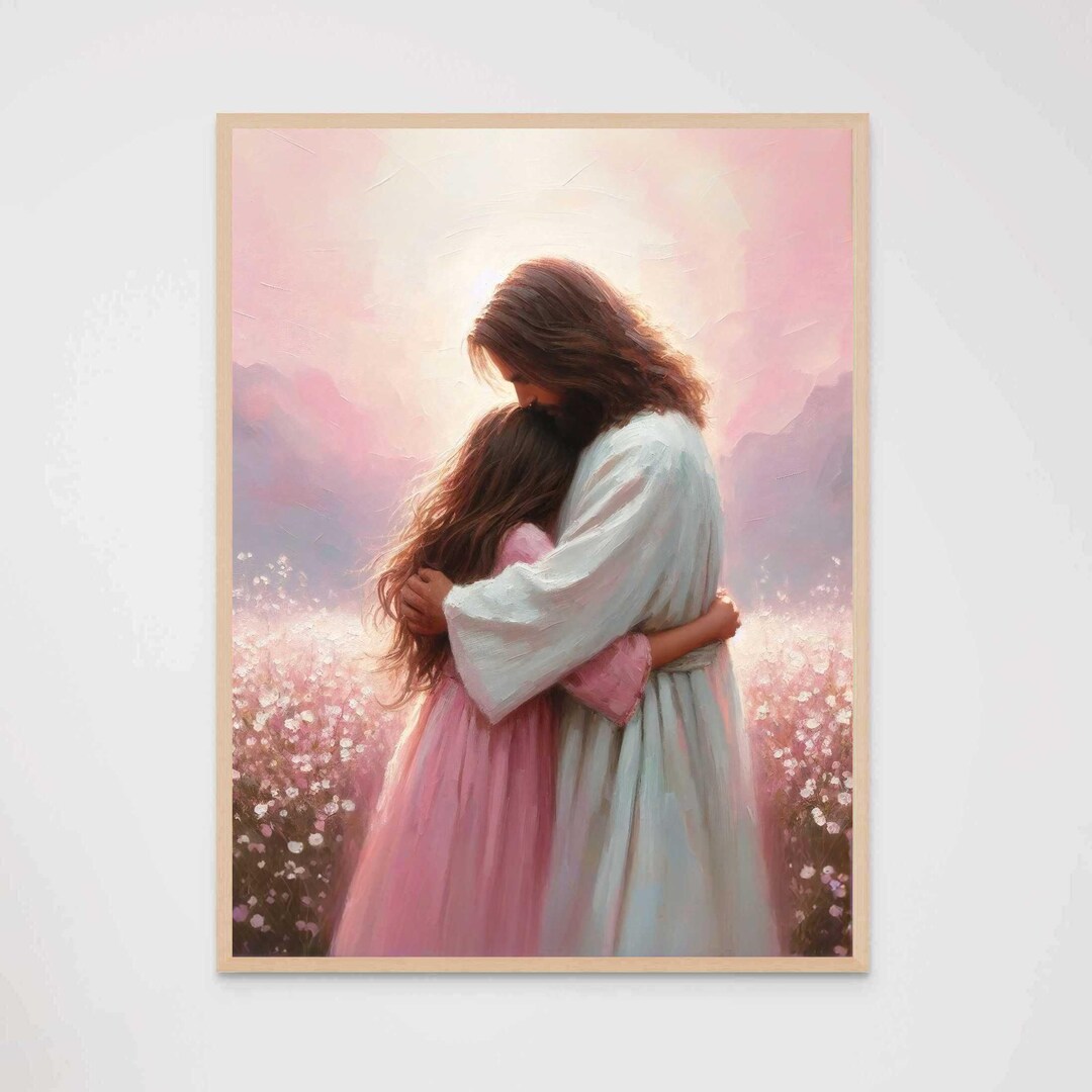 Embrace of Faith, Christian Painting, Christ With Kids, Picture of ...