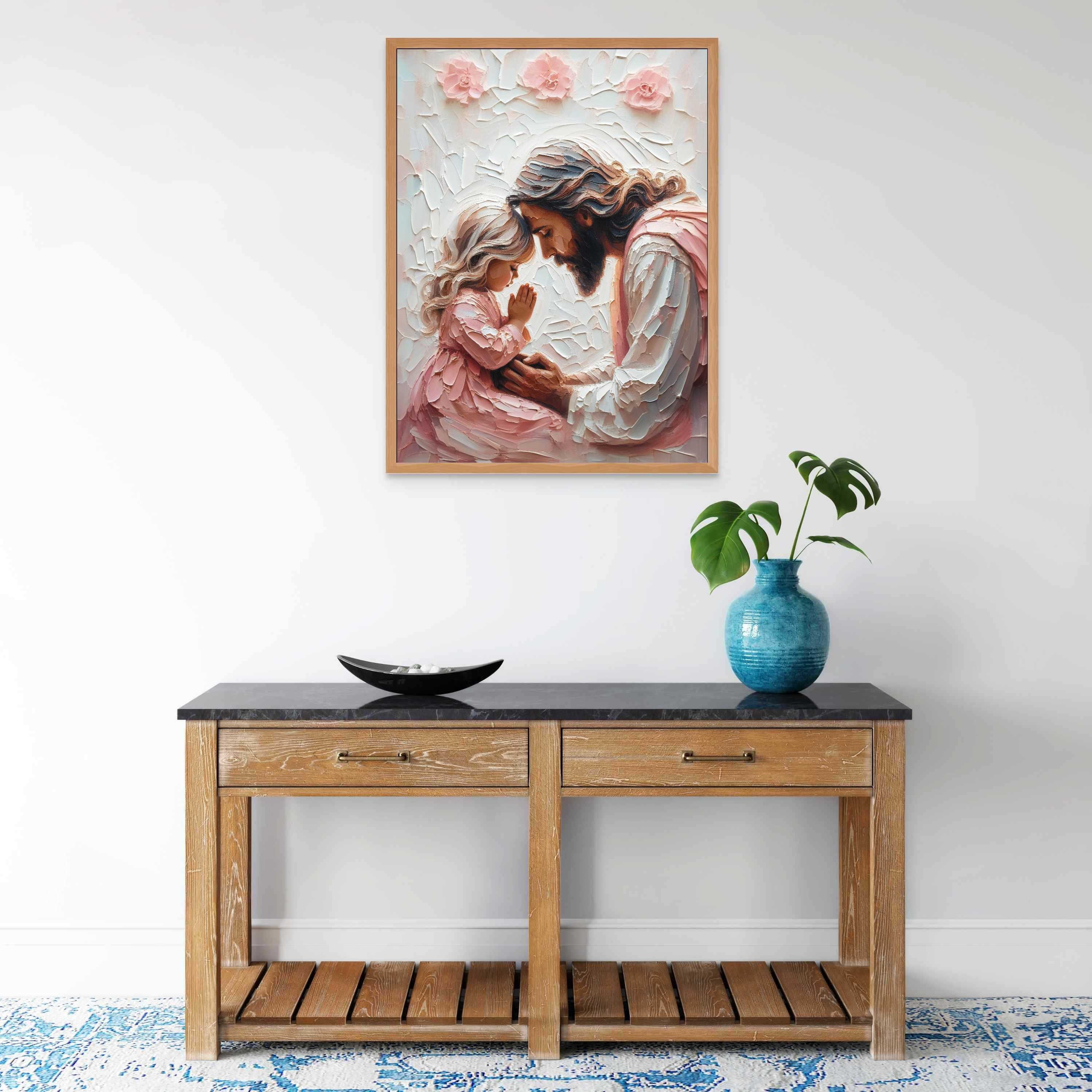 Little Prayers, Christian Art, Jesus and Little Girl Prayer, Jesus ...