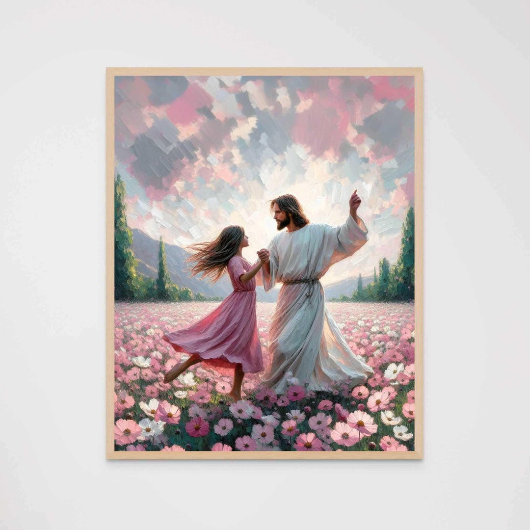 Dance With Jesus, Christian Art, Jesus and Girl Dancing, Jesus Art, LDS ...