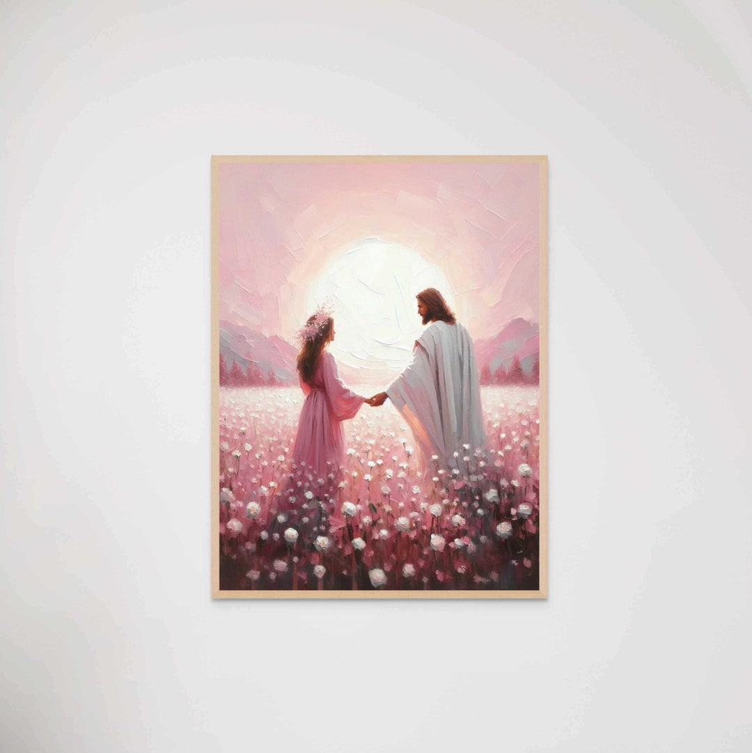 Faith in Him, Modern Christian Art, Jesus and Girl, Picture of Jesus ...
