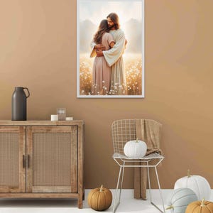 He Loves You, Christian Art, Jesus Hugging Girl, Jesus Art, LDS Wall ...