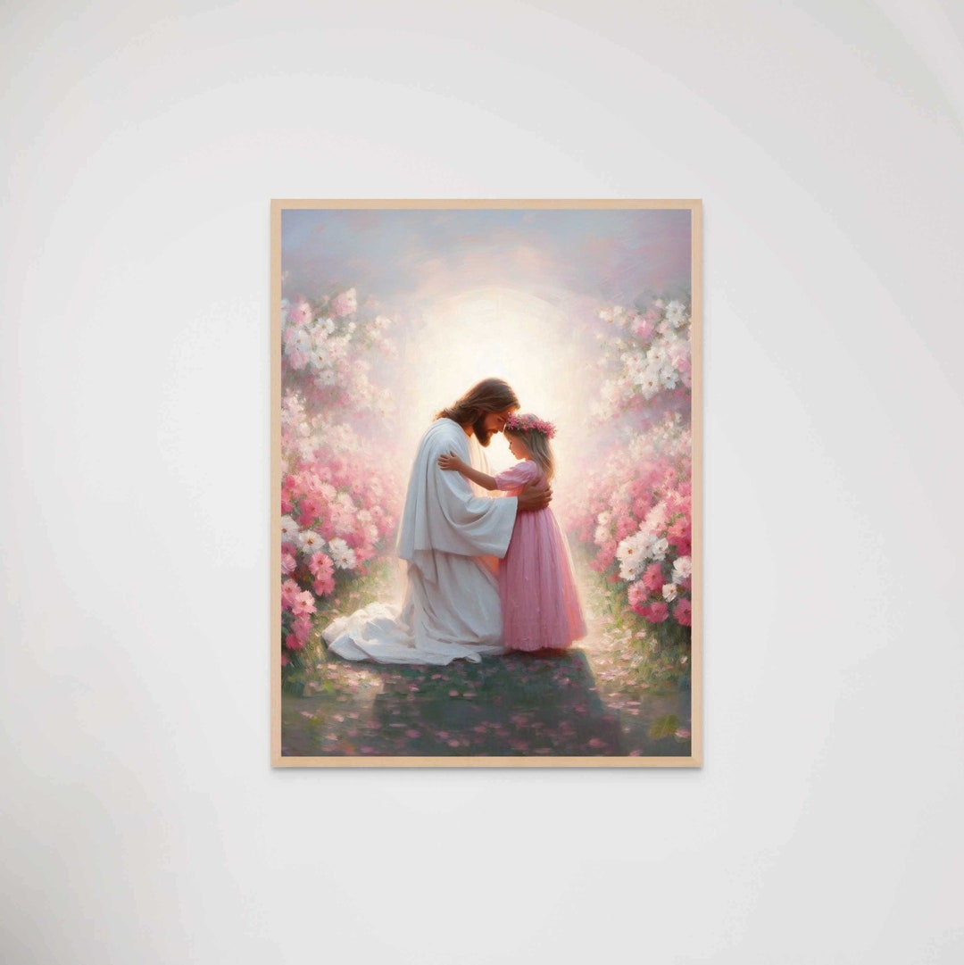 Her Safe Place, Christian Painting, Jesus With Children Art, Picture of ...