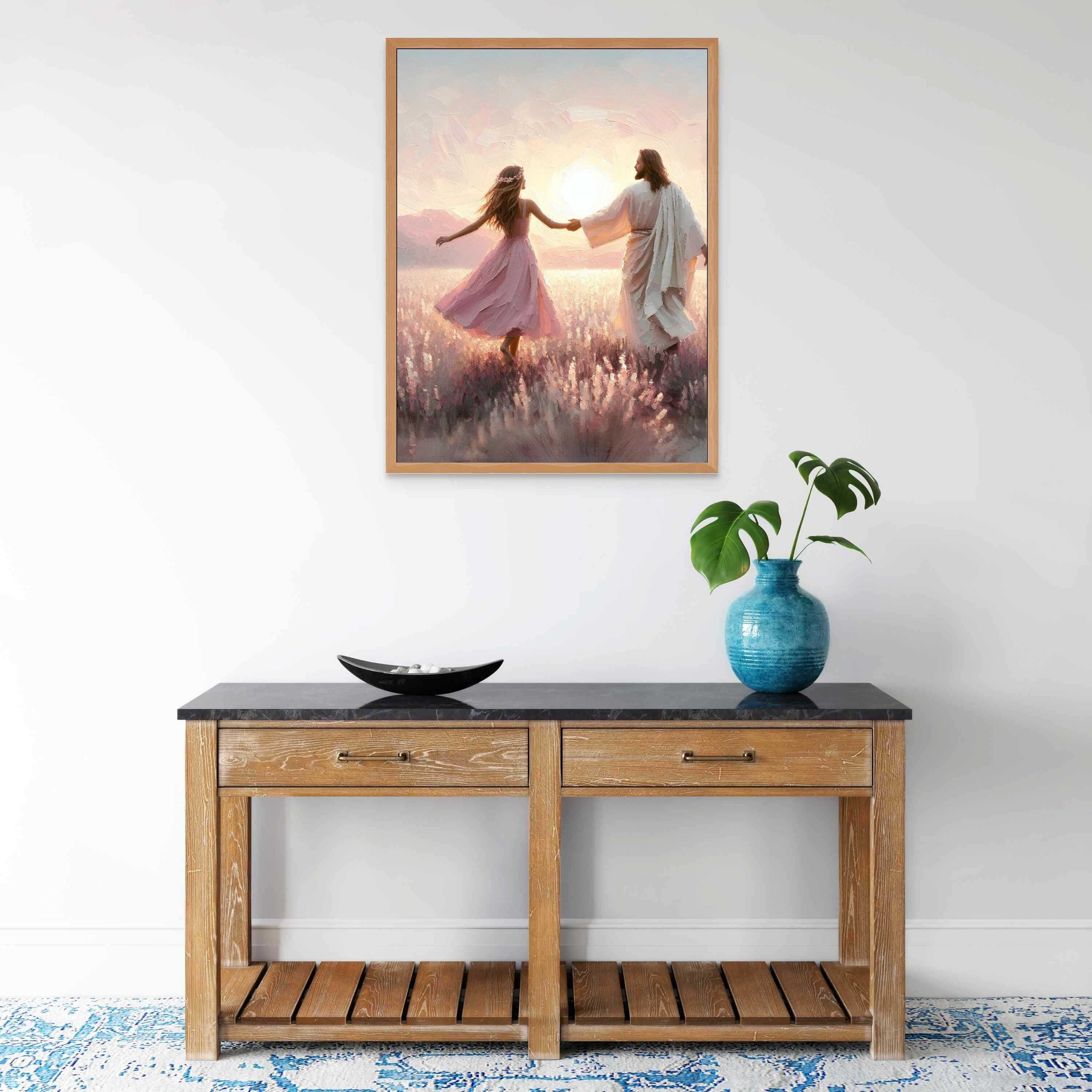 A Helping Hand, Christian Art, Jesus Helps Woman, Jesus With Girl ...