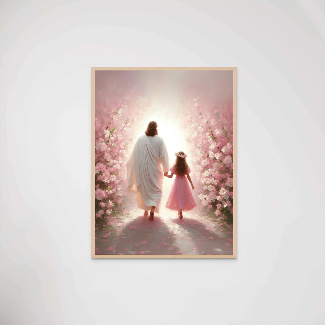 Her Savior, Christian Painting, Jesus With Girl, Jesus Painting, LDS ...