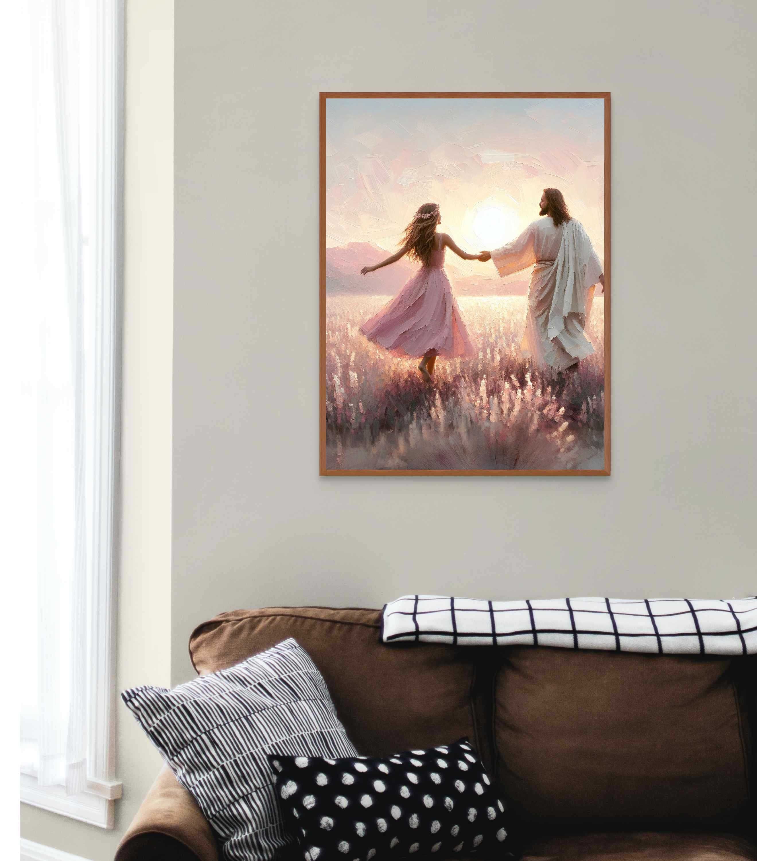 A Helping Hand, Christian Art, Jesus Helps Woman, Jesus With Girl ...