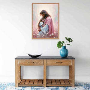 Her Savior, Christian Painting, Jesus With Girl, Jesus Painting, LDS ...