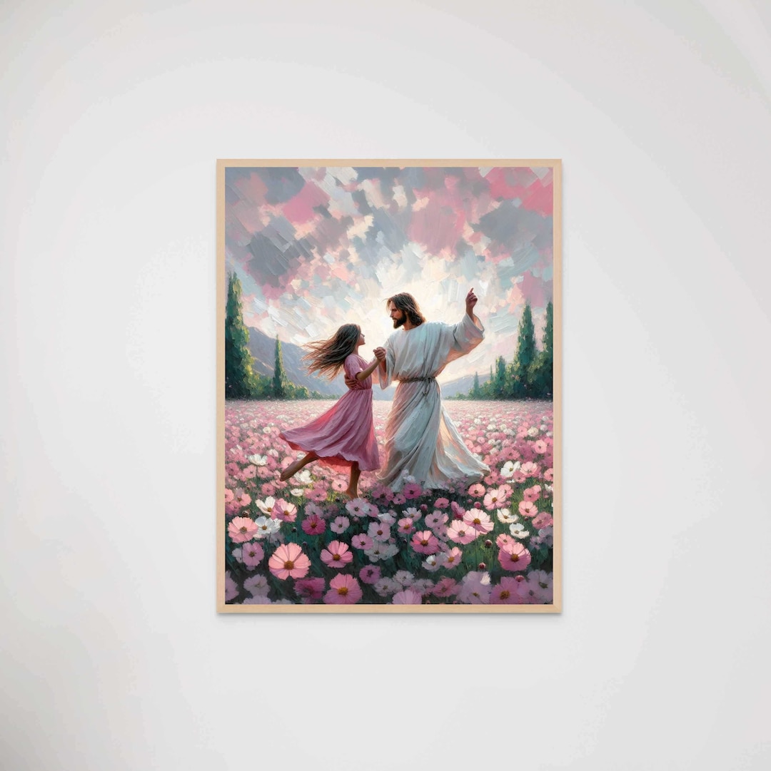 Dance With Jesus, Christian Art, Jesus and Girl Dancing, Jesus Art, LDS ...