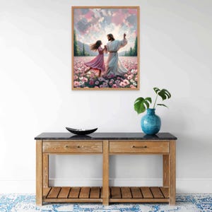 Dance With Jesus, Christian Art, Jesus and Girl Dancing, Jesus Art, LDS ...