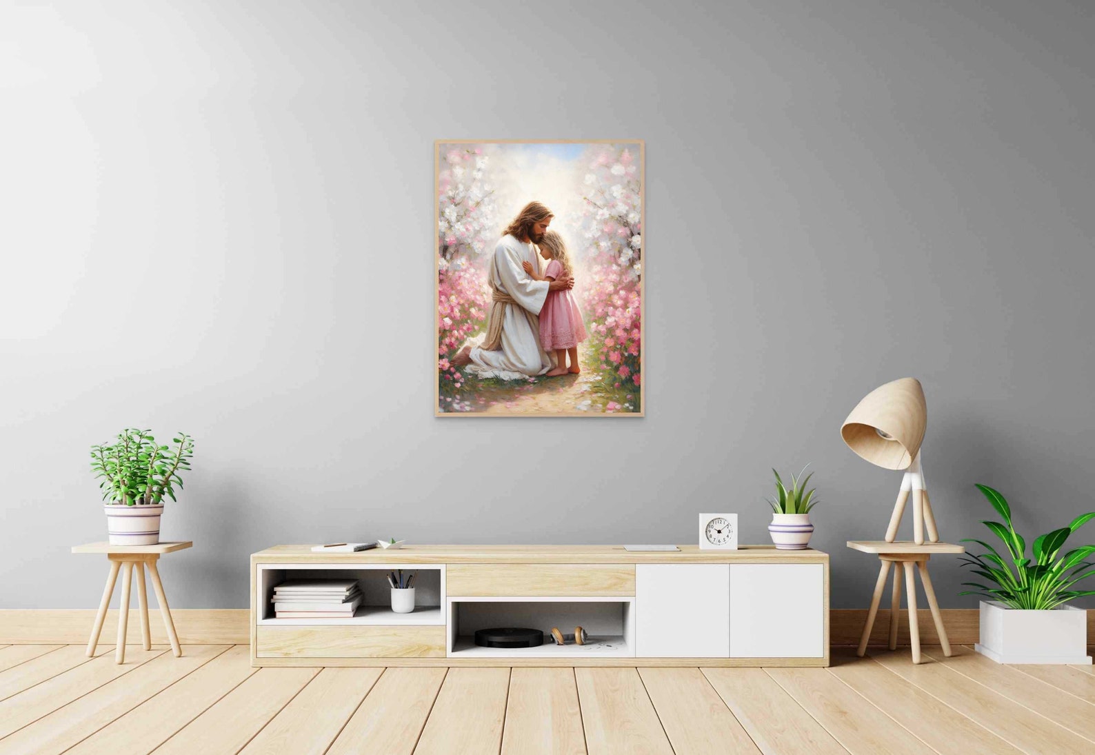 Jesus Loves You, Christian Wall Art, Jesus and Girl, Jesus Art, LDS ...