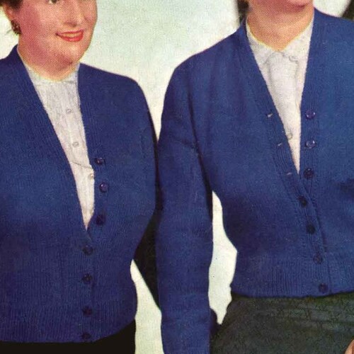 Vintage Ladies Cardigan 34 Bust 4ply Knitting - Etsy