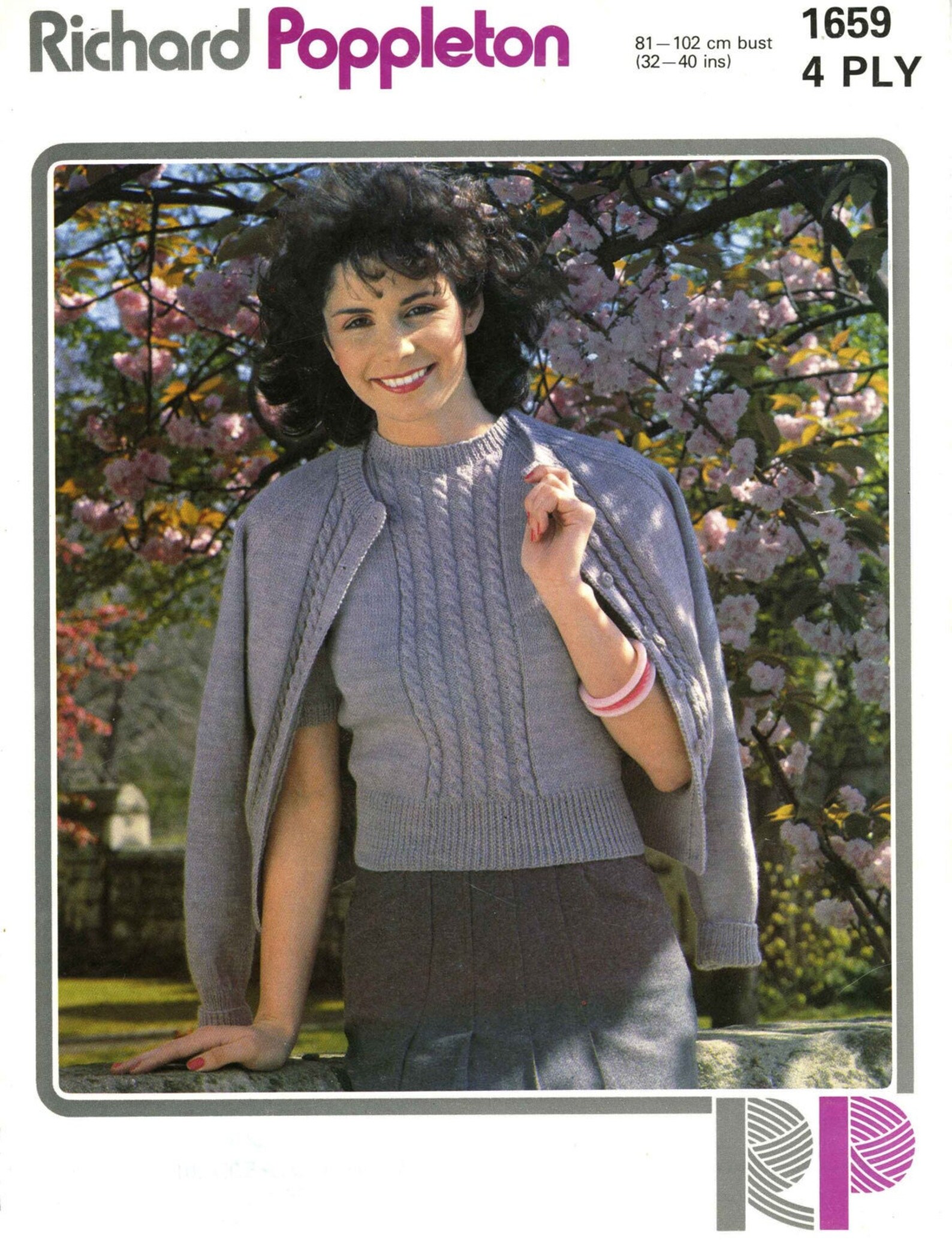 Vintage 70s Twin Set Knitting Pattern: Ladies Jumper & Cardigan (PDF ...