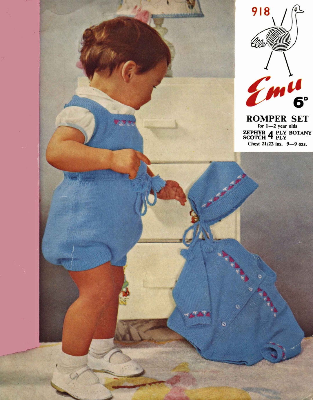 Ensemble de barboteuse vintage pour enfants, cardigan, bonnet et ...