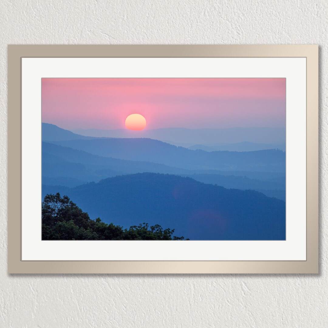 Blue Ridge Mountain Sunrise, Boone, North Carolina, Photo Print - Etsy