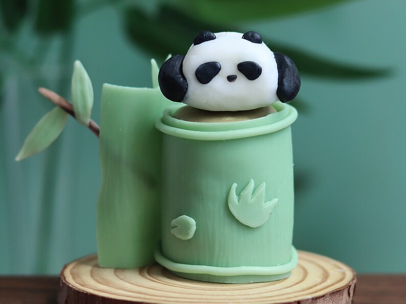 3pcs Mini Panda Candle Sets for Desk Decor Gifts, Cute Panda With ...
