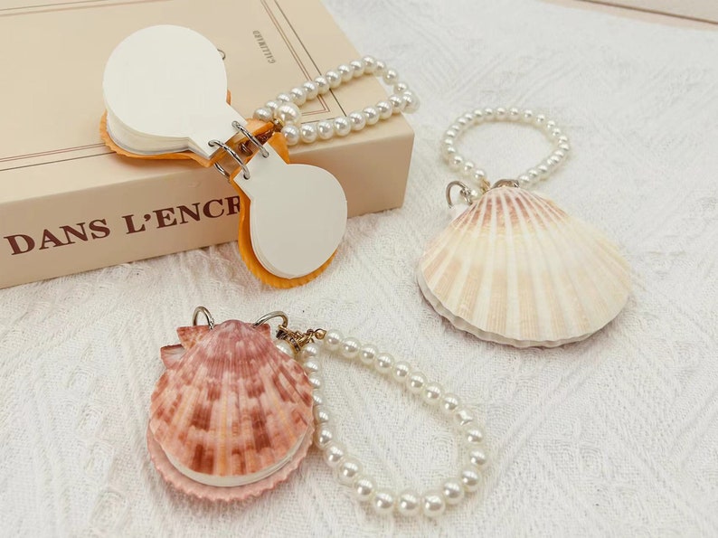 Cute Sea Shell Notebook for Ocean Stationery Gift for Her, Portable ...