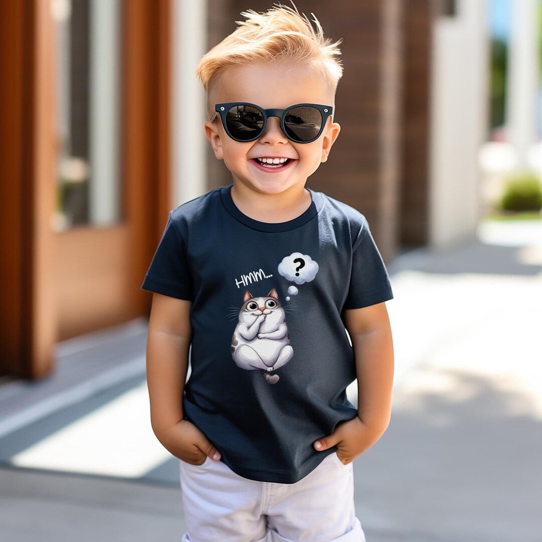 Cartoon Cat Tshirt, Cat Shirt for Kids, Funny Cat Tshirt, Funny Cartoon ...