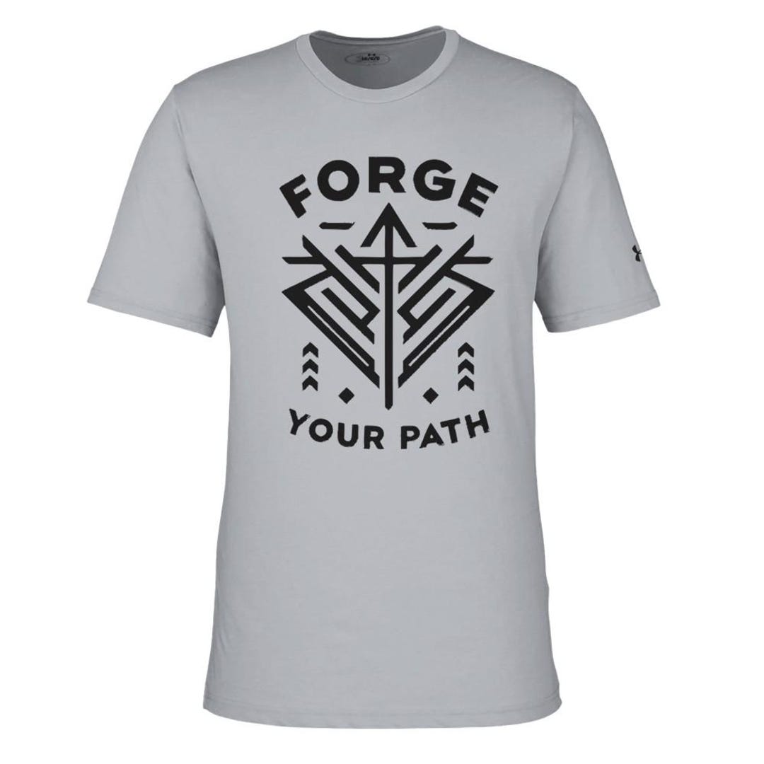 Forge Your Path' Men's T-shirt Inspirational Graphic Tee Motivational ...