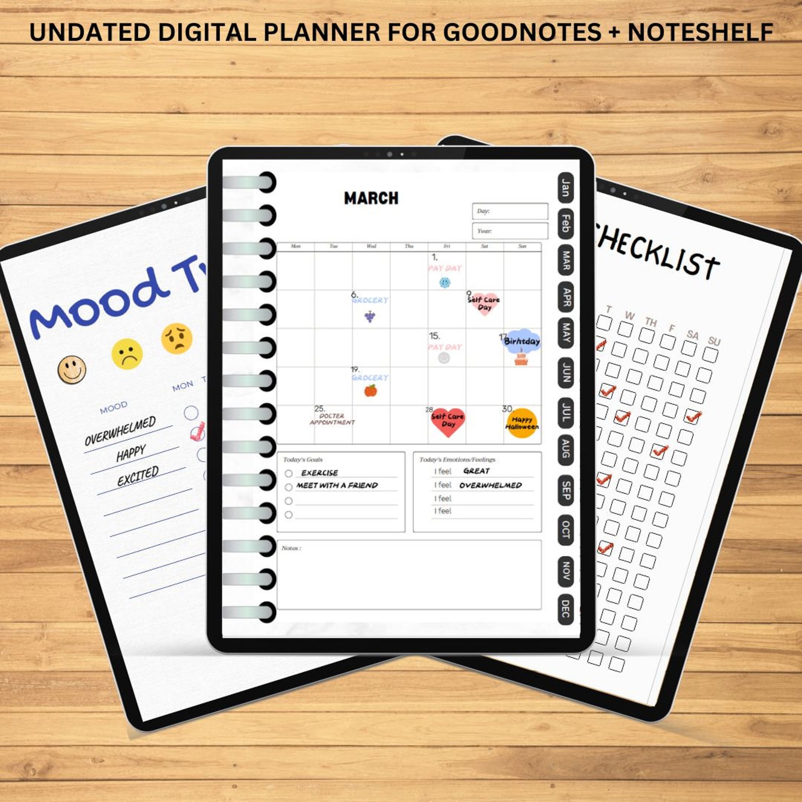 Digital Planner Cute Digital Planner Goodnotes Digital Planner ...