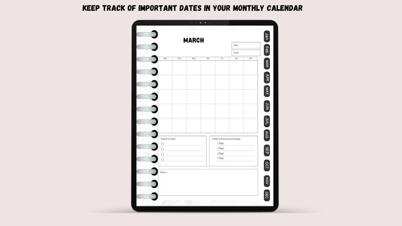 Digital Planner Cute Digital Planner Goodnotes Digital Planner ...