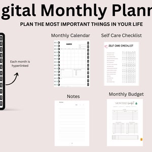Digital Planner Cute Digital Planner Goodnotes Digital Planner ...