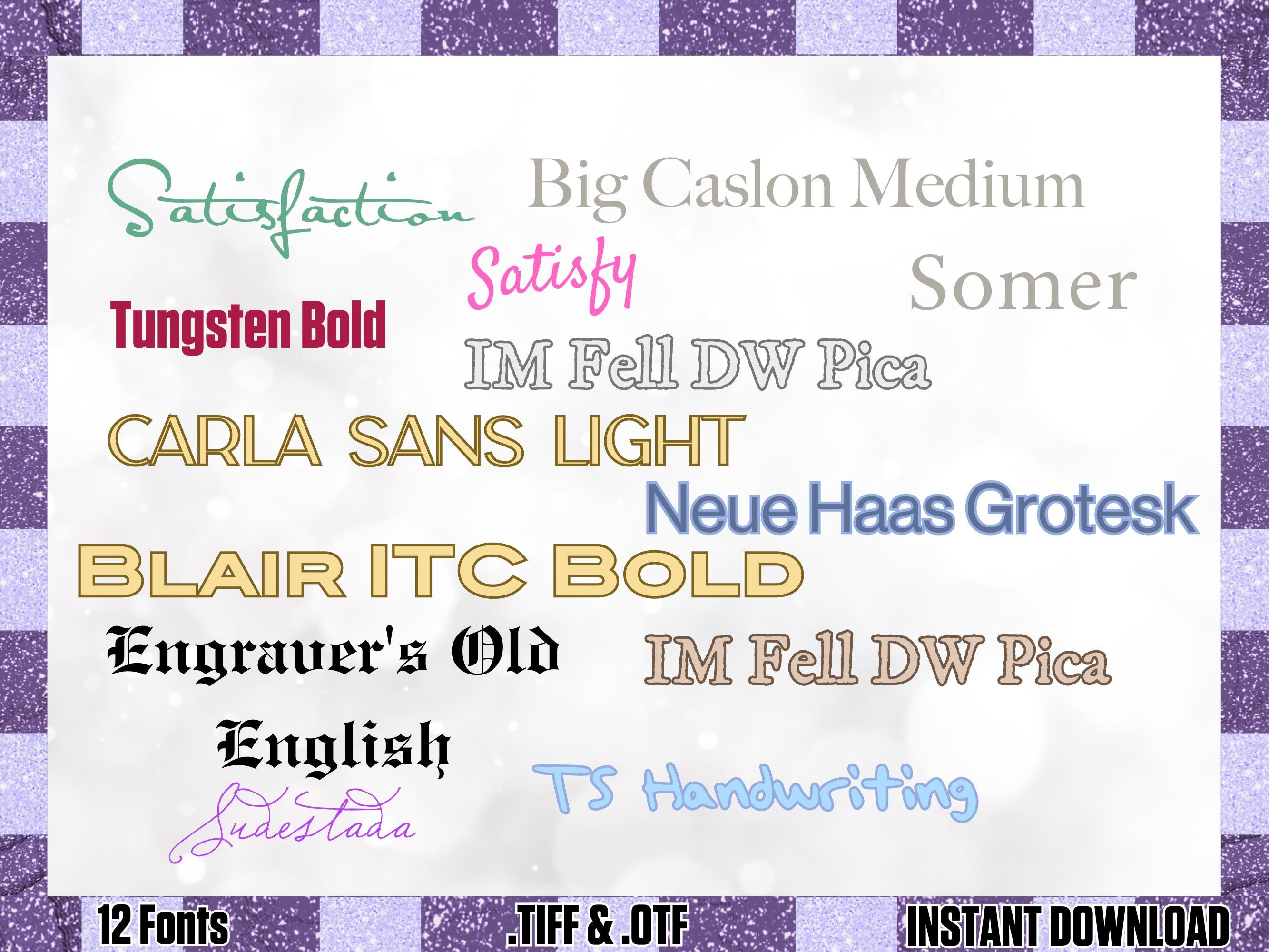 Album Titles Eras Font Bundle,otf/tff Fonts - Etsy