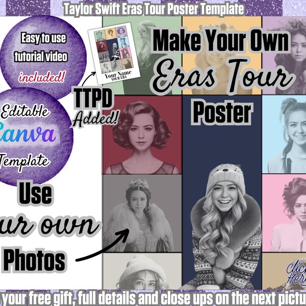 Eras Tour Template - Etsy