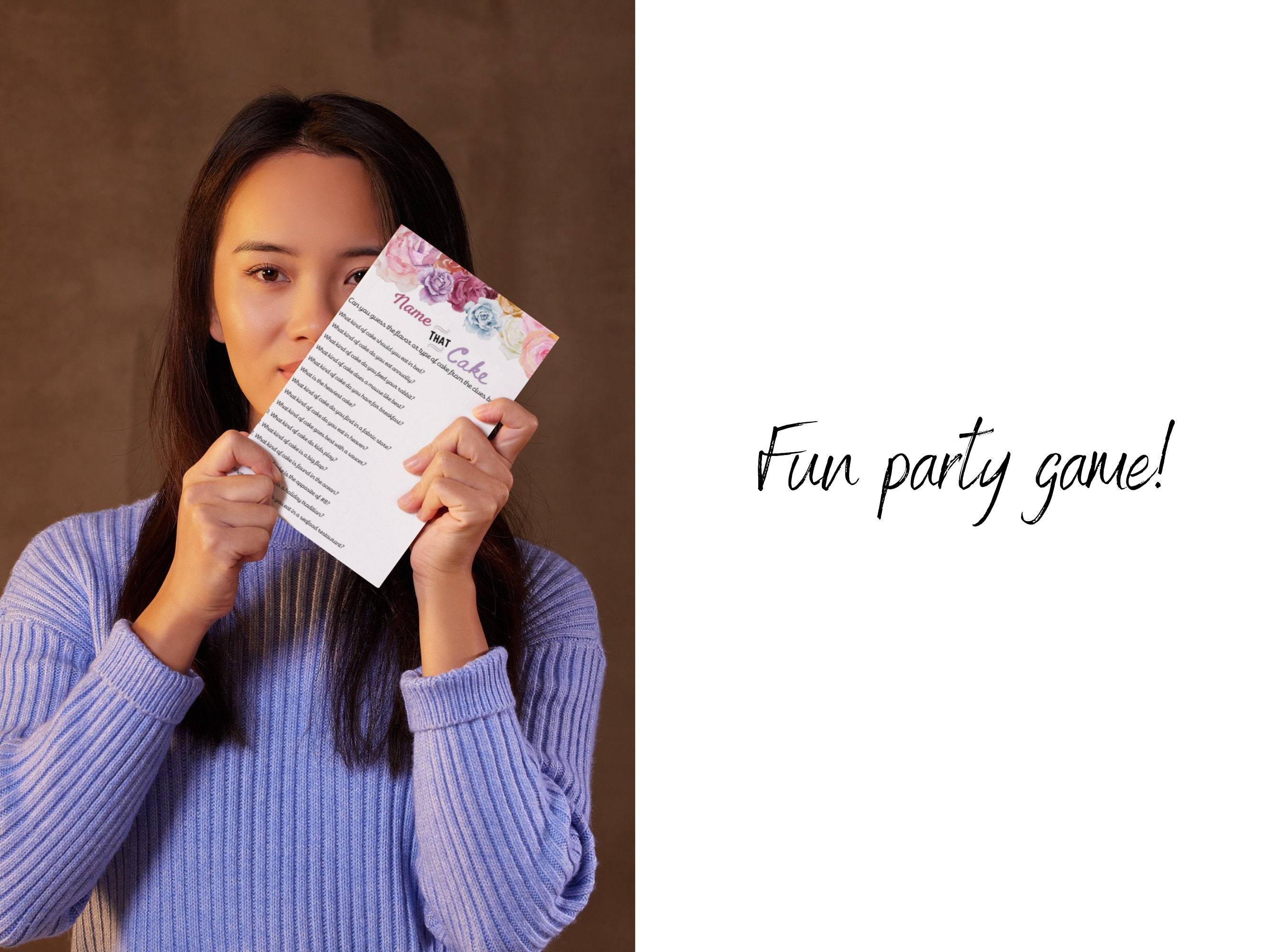 Name That Cake Printable Game With Answer Key - Etsy