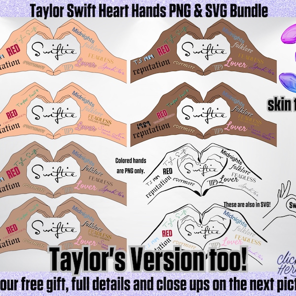 Taylor Swiftie Heart Hands Svg - Etsy