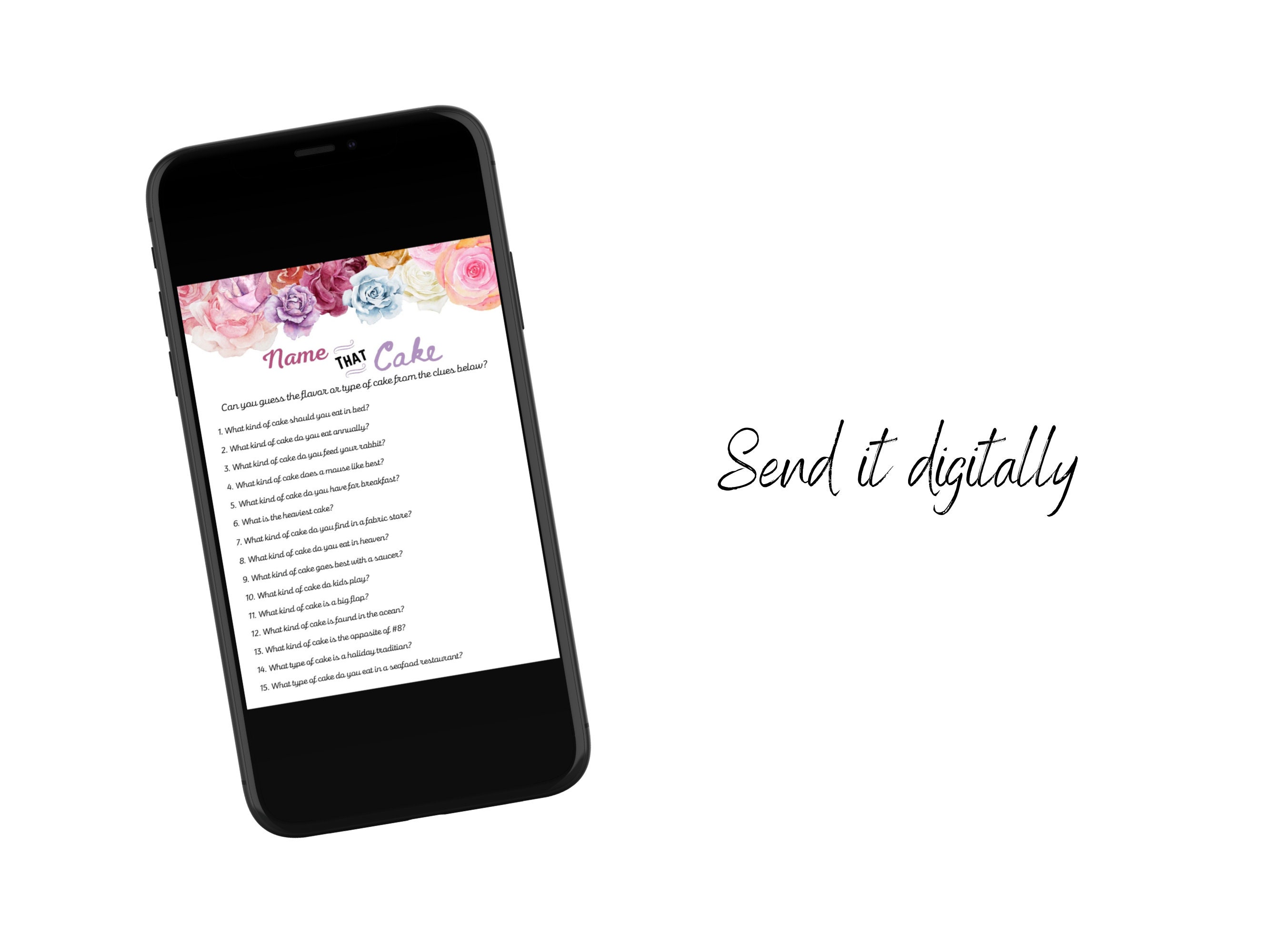 Name That Cake Printable Game With Answer Key - Etsy