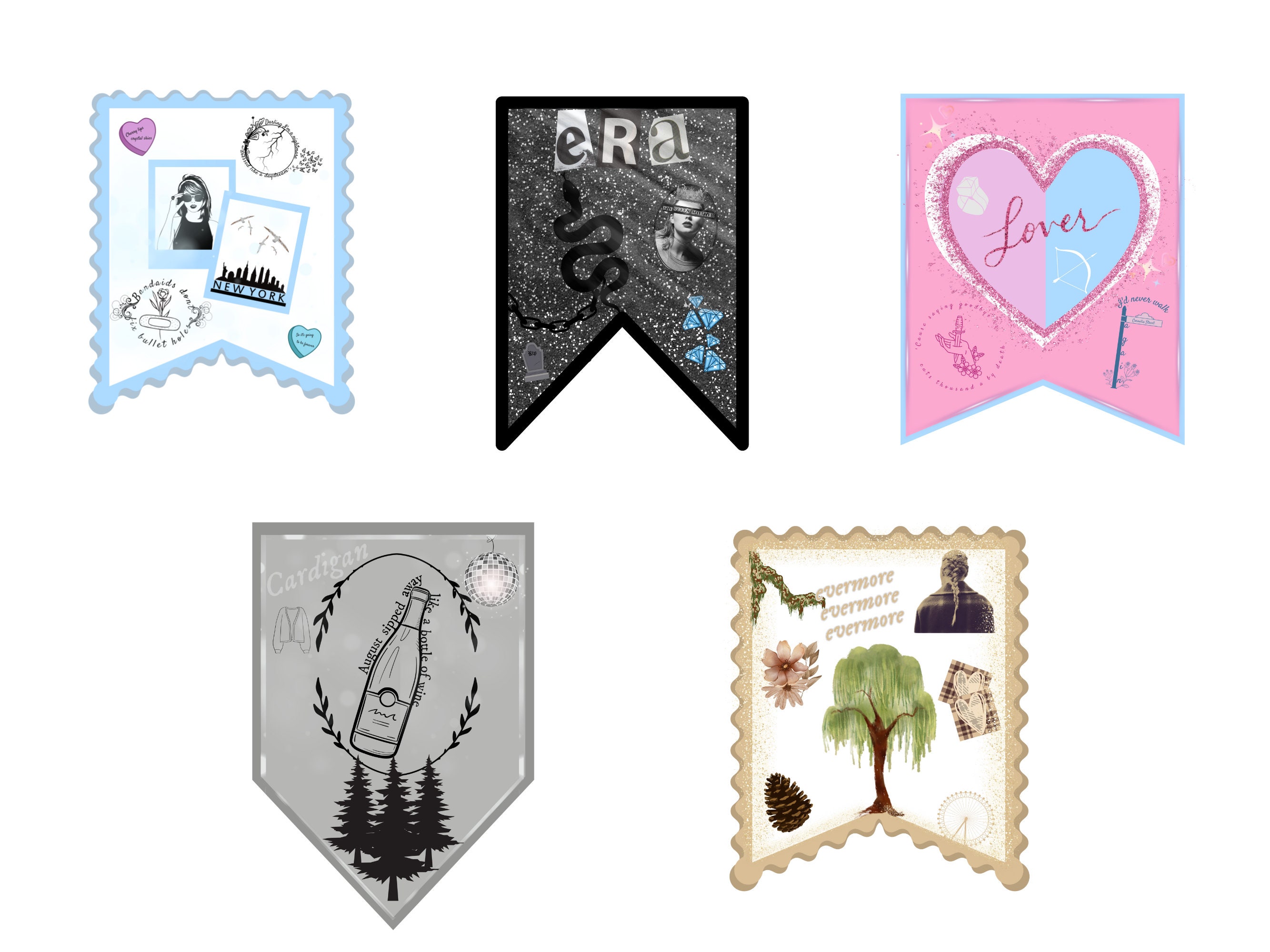Swiftie Eras Party Banner PNG Bundle, Swiftie Merch, Swiftie PNG - Etsy