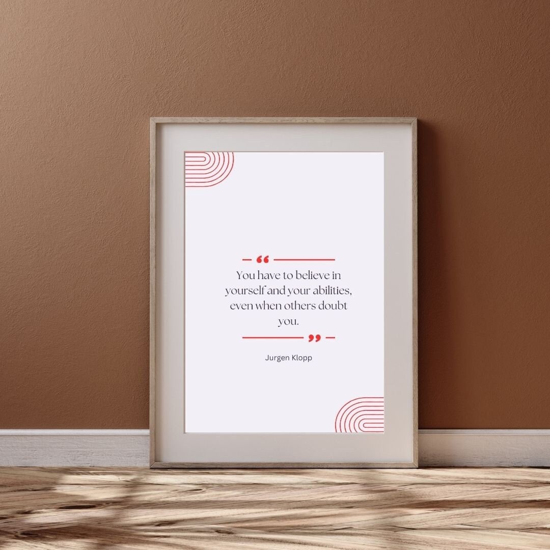 Jurgen Klopp Inspirational Quote - Etsy