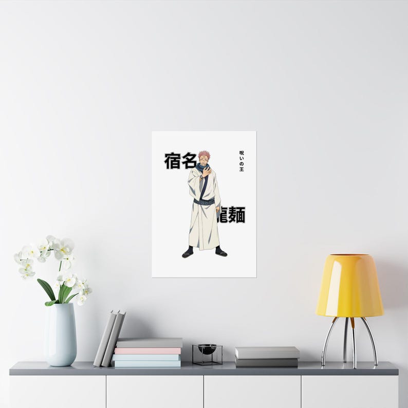 Sukuna Jujutsu Kaisen Anime Poster King of Curses Wall Art Japanese ...