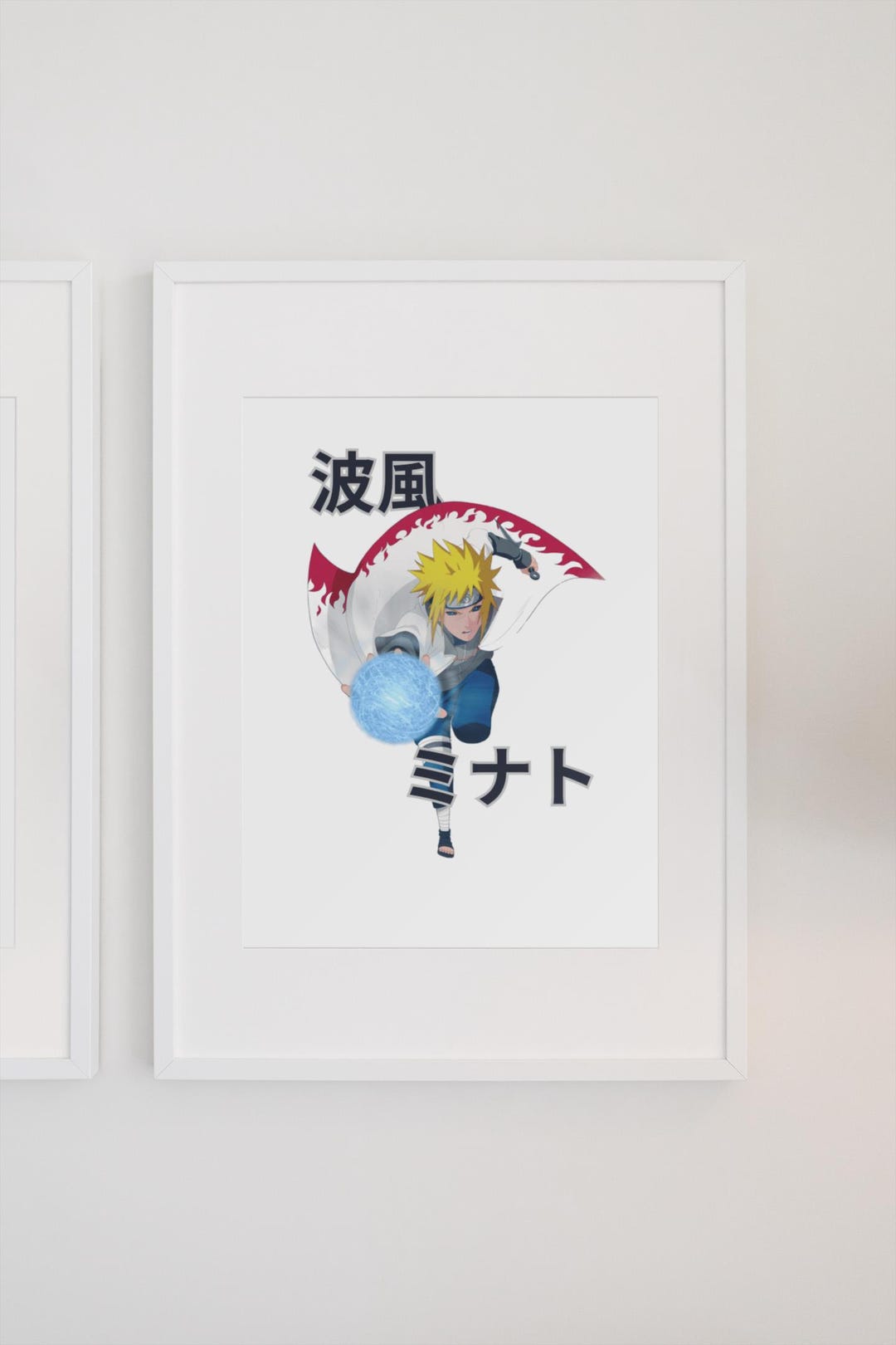 Minato Namikaze Naruto Anime Poster | Fourth Hokage Wall Art | Japanese ...