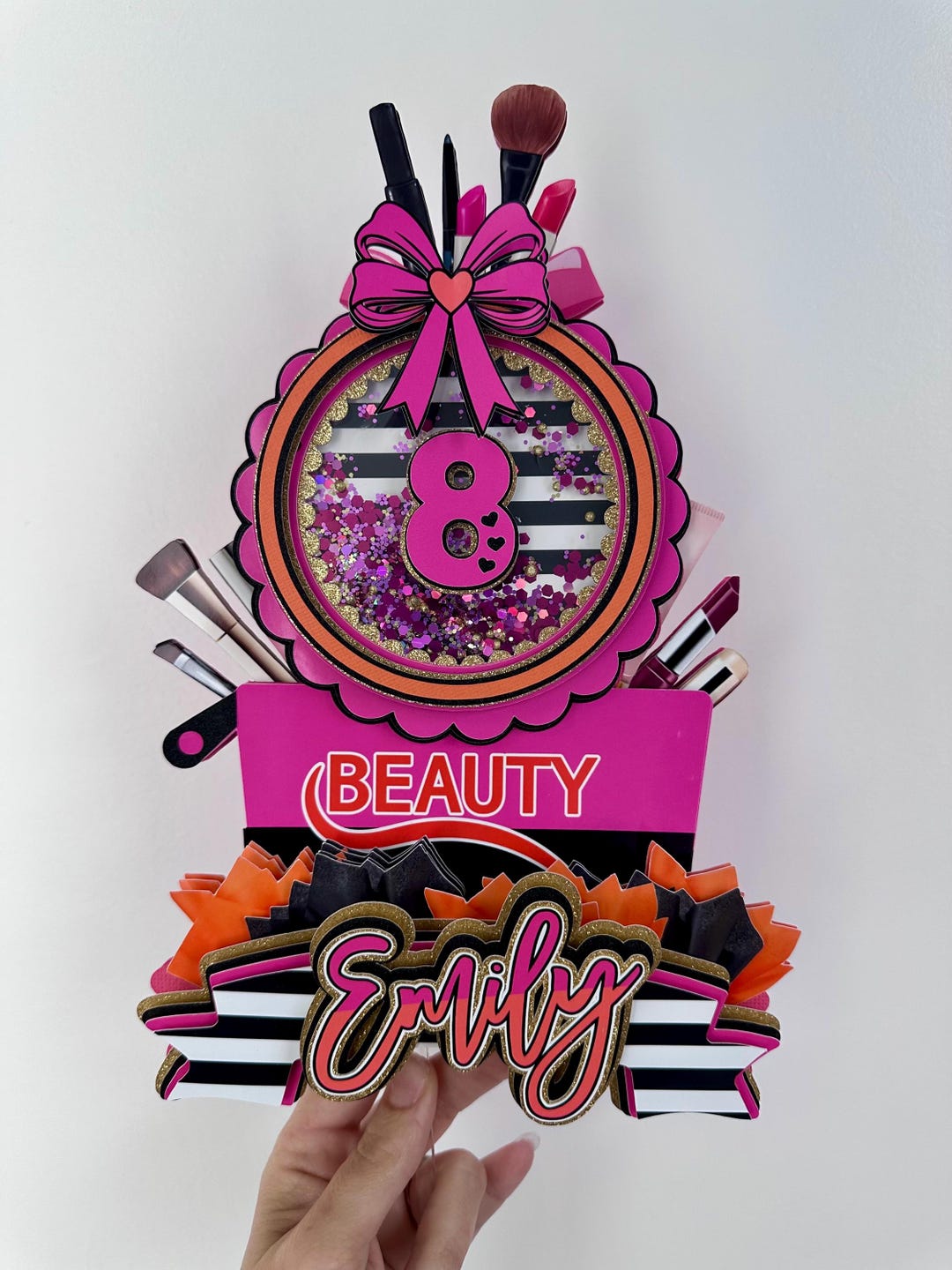 Personalized Makeup Cake Topper: Ulta Sephora Inspired, 3D Shaker - Etsy