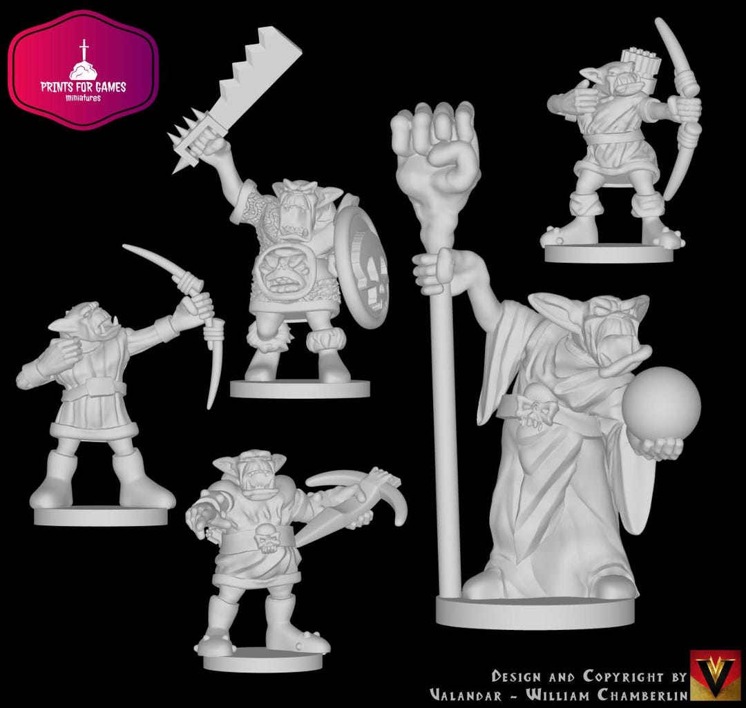 New ORC Figures for Heroquest Made of Resin - Designed by Valandar 32 ...
