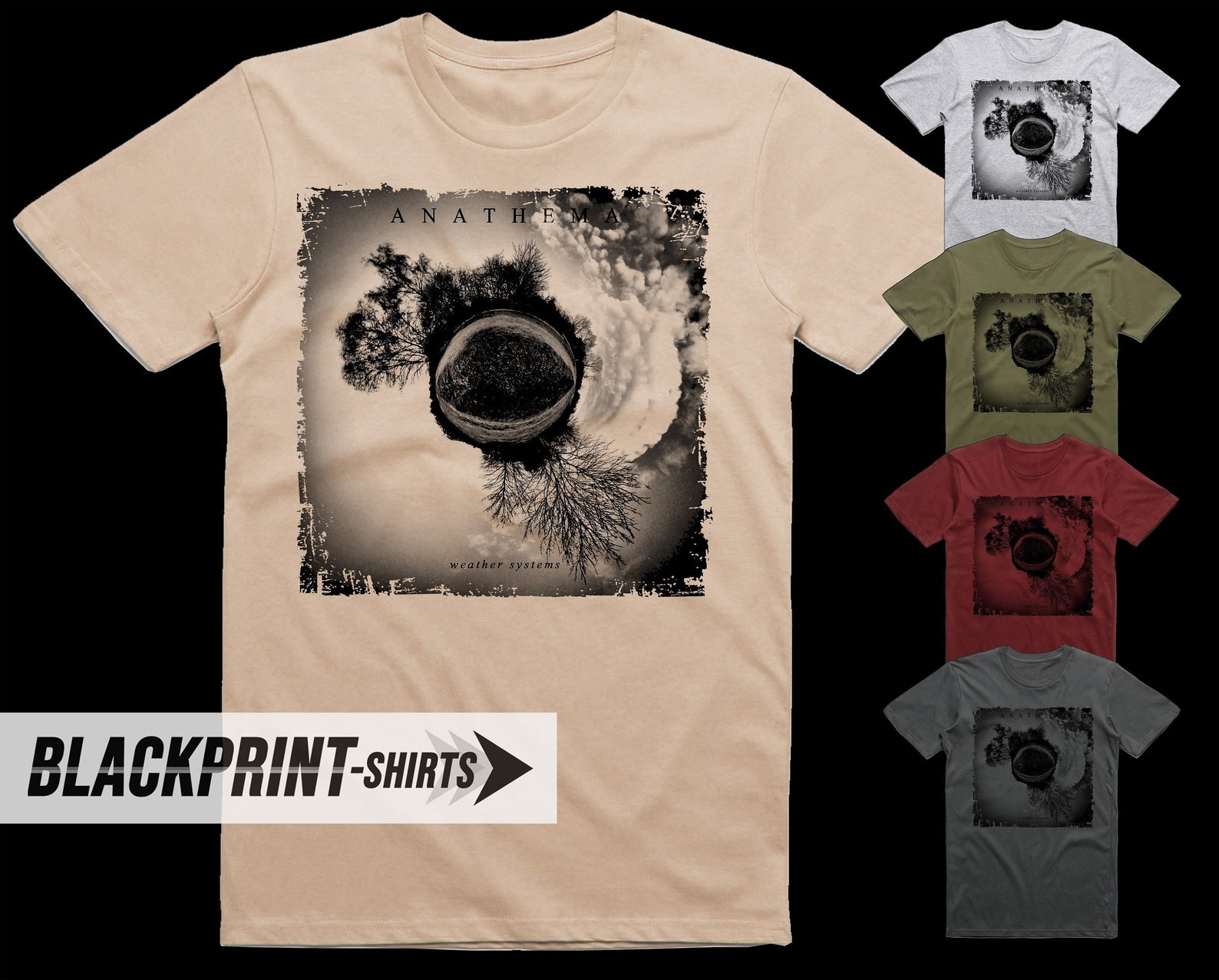 Anathema Weather Systems Poster T Shirt Cotton Men's All Sizes S-5XL 18 ...