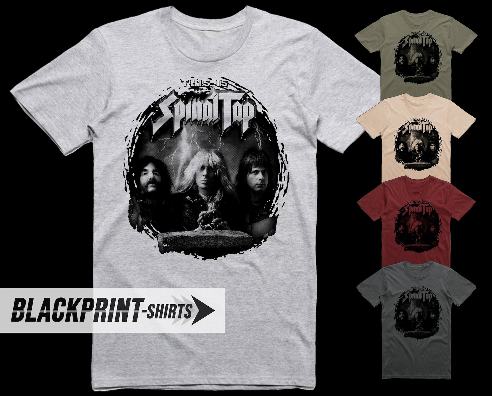 Spinal Tap This is Spinal Tap V1 Poster T Shirt Cotton Men's All Sizes ...