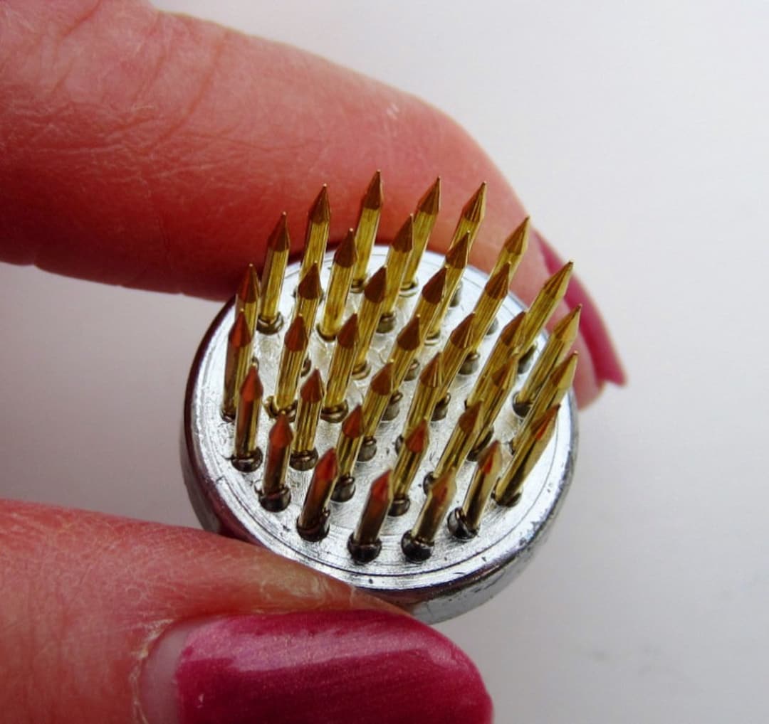 7/8 Pin Frog Flower Frog Kenzan Japanese High Quality New Round Ikebana ...