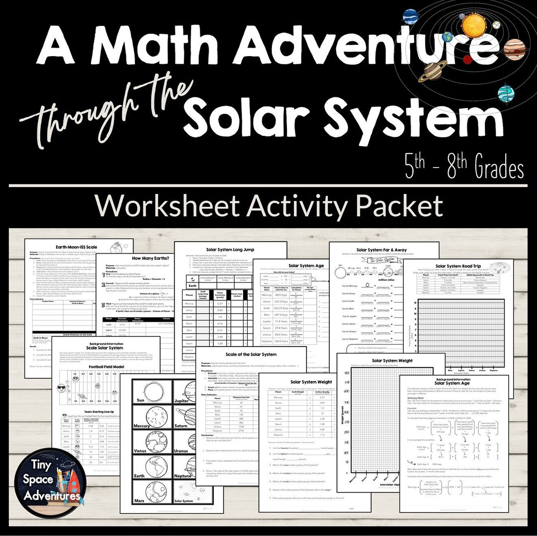 Math Adventure Through the Solar System, Teacher Educational Digital ...