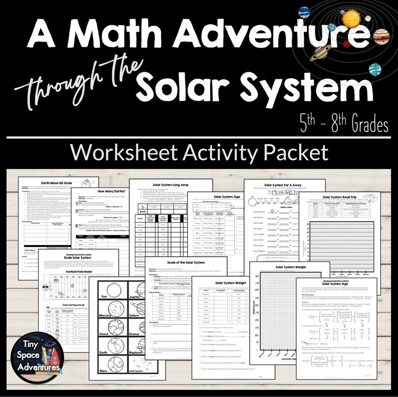 Math Adventure Through the Solar System, Teacher Educational Digital ...