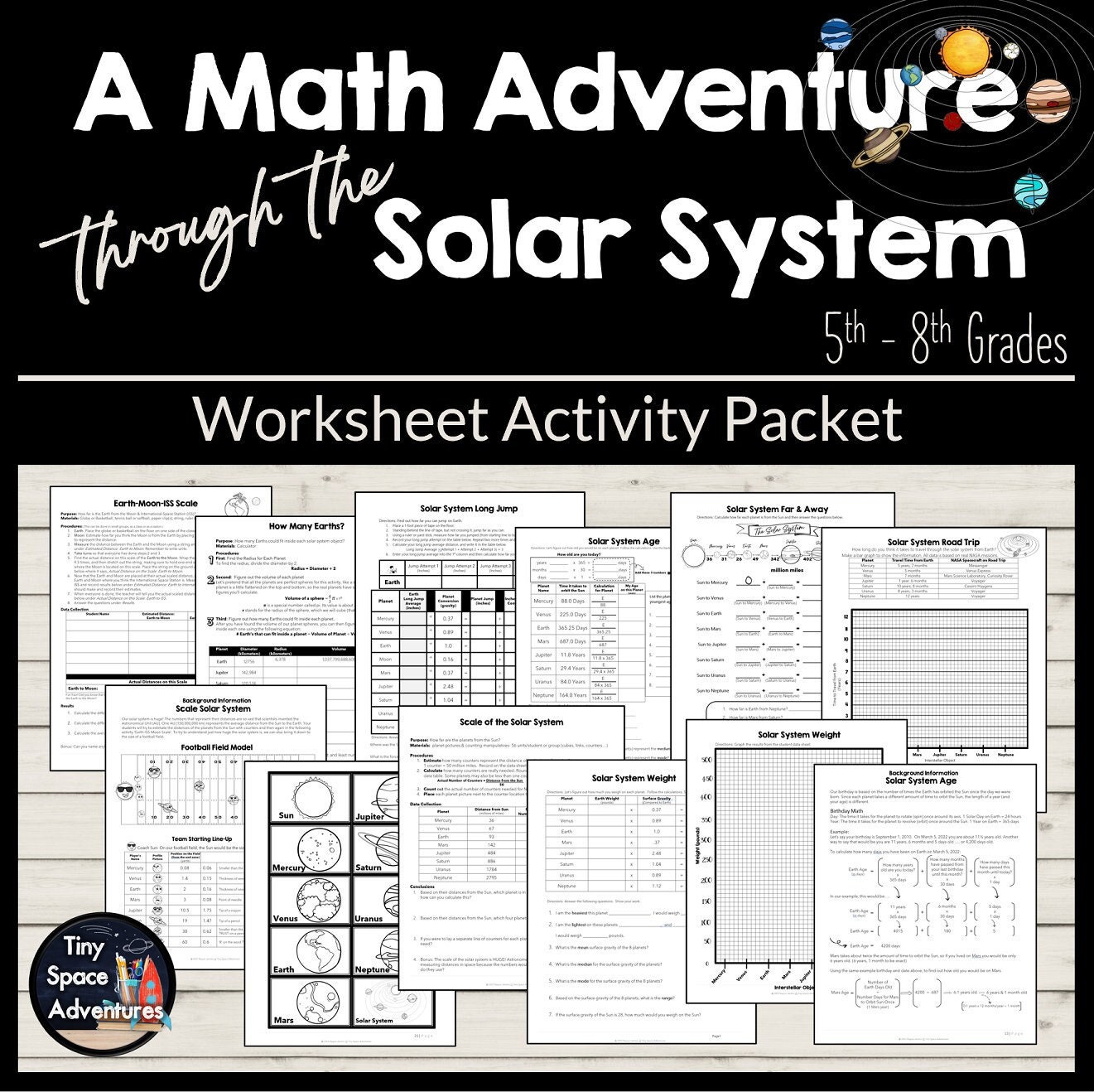 Math Adventure Through the Solar System, Teacher Educational Digital ...