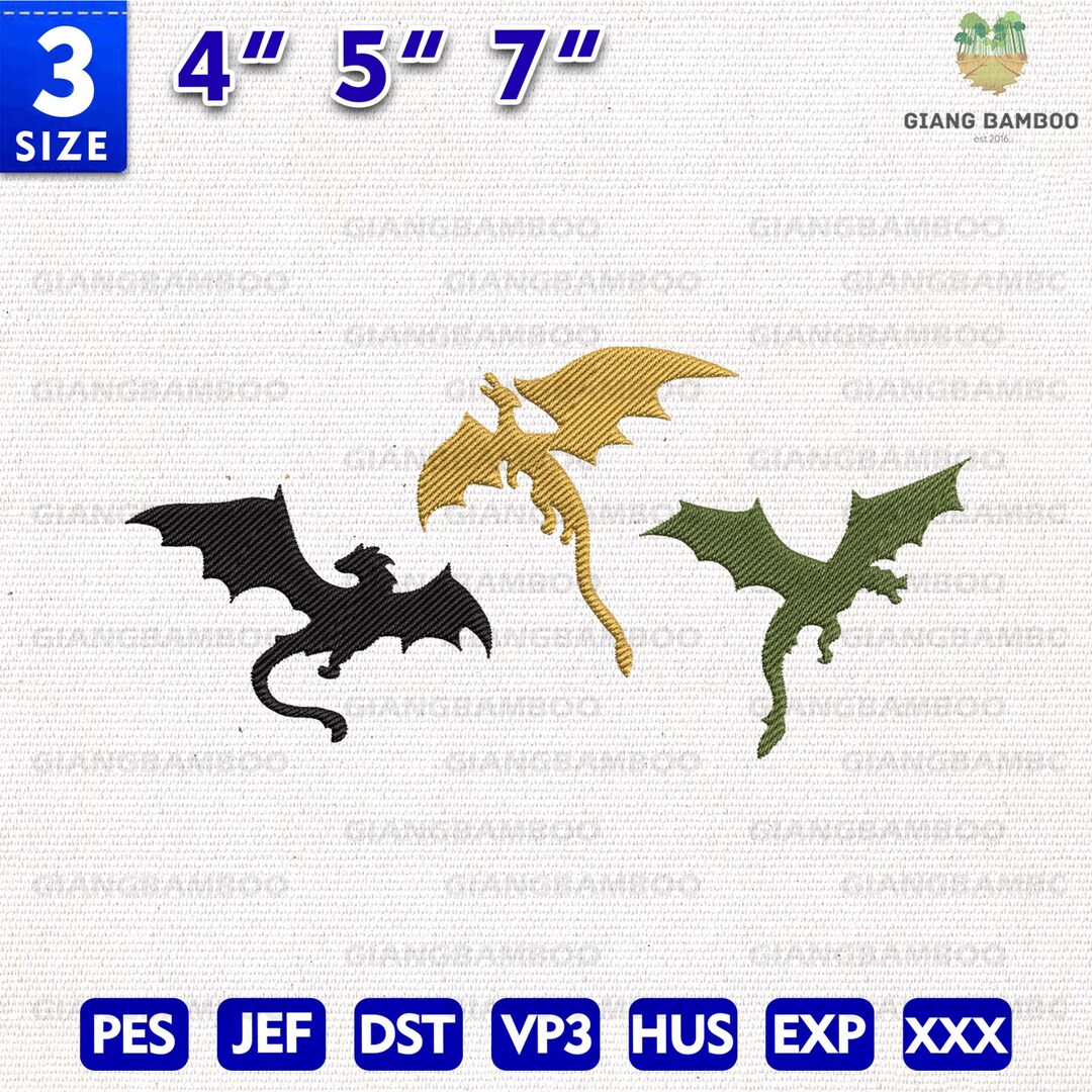 Bookish Embroidery Design, Dragon Rider College Embroidery Design, Tiny ...