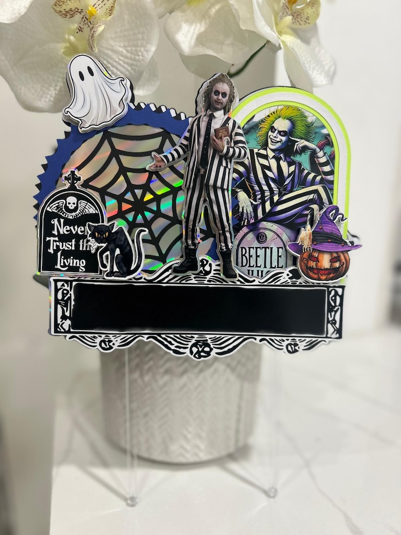 Beetlejuice Cake Topper - Etsy