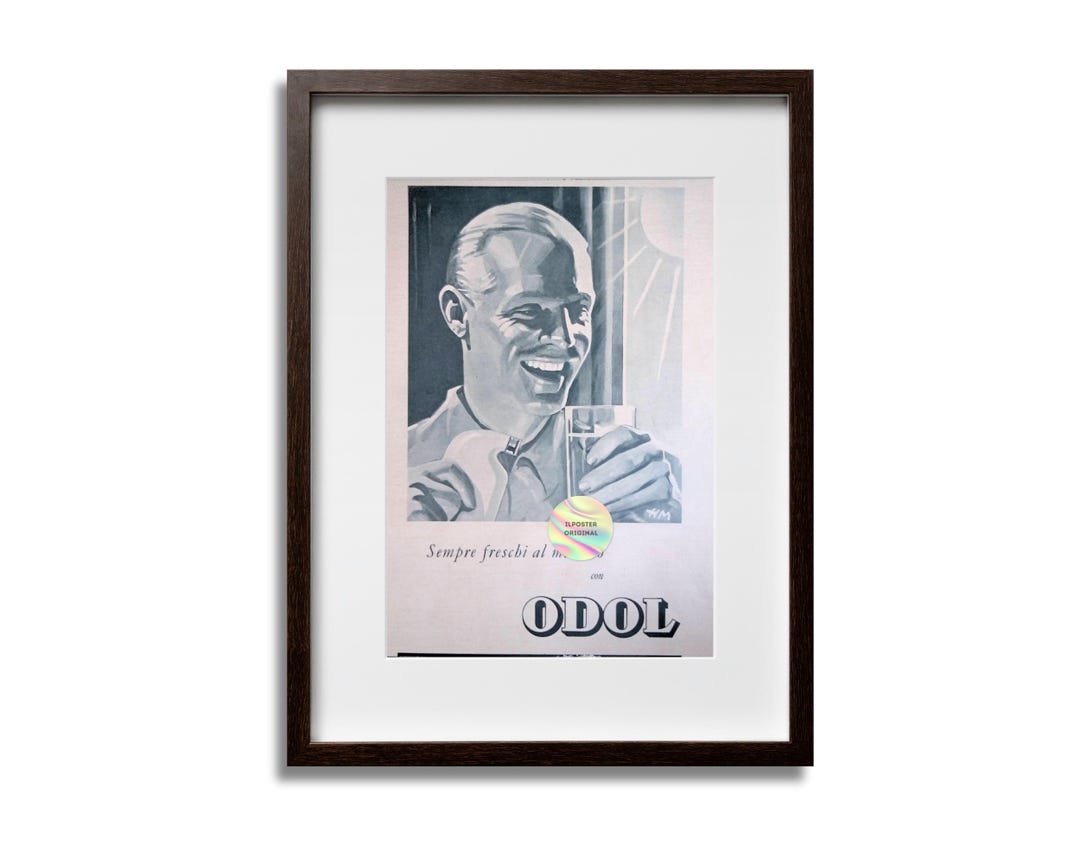 Odol Original 1944 Italian Magazine Ad Poster 32x25 Cm Vintage 1940s ...