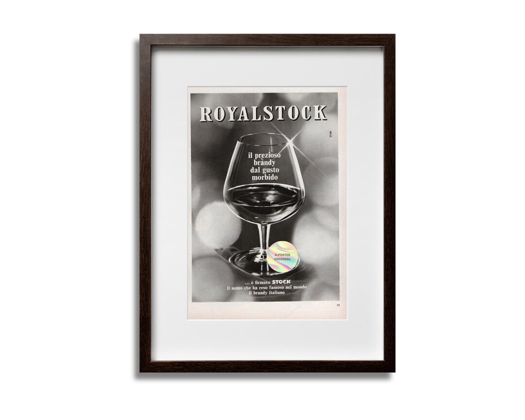 Stock 84 Brandy Original Magazine Clipping 1967 Italian Ad 1960s 25x15 ...