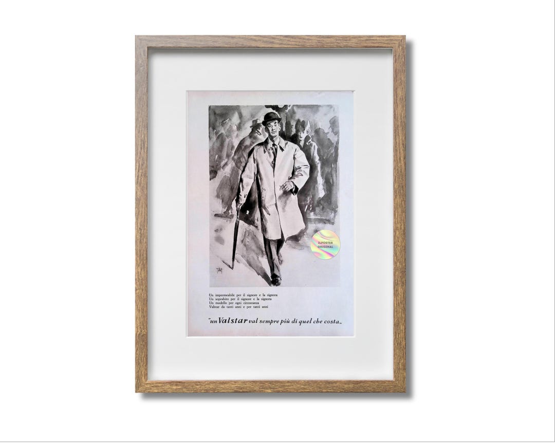 VALSTAR Original 1964 Italian Magazine Ad Poster Fashion 1960s 35x25 Cm ...